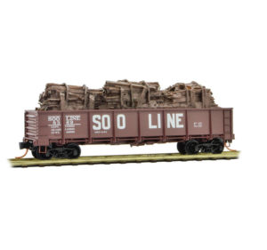 Soo Line Gondola w/ Scrap Wood Load RD#: 8369 – TexNrails.com