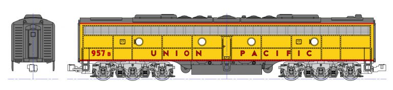 EMD E9B Union Pacific #957B w/ ESU LokSound DCC Installed – New Paint ...