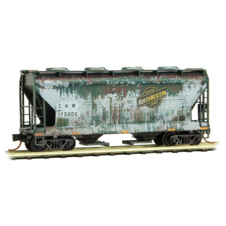 Chicago & Northwestern Weathered Covered Hopper – TexNrails.com
