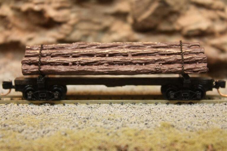 40′ Skeleton Log Car With Log Load – TexNrails.com